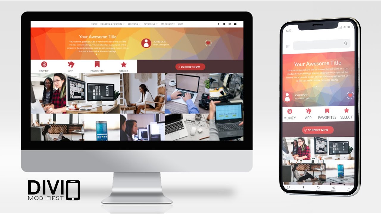 Optimized Divi Layouts for Mobile Devices- Divi Mobile First
